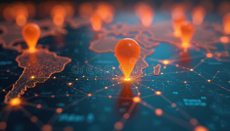 Digital Map with Internet Information Points. Data-rich Mapping ...