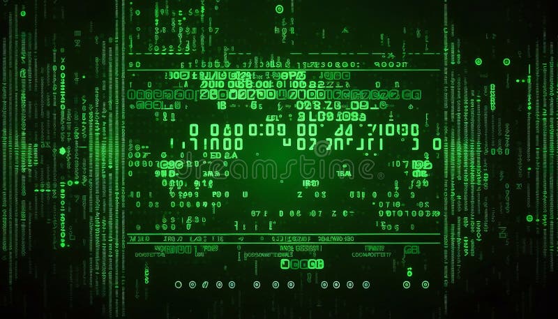 Digital Map with Matrix Code and Circuit Board Stock Illustration ... Digital Map with Matrix Code and Circuit Board Stock Illustration ...