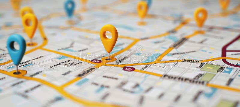 Digital Map with Polling Place Locations for Easy Voting Navigation and ...