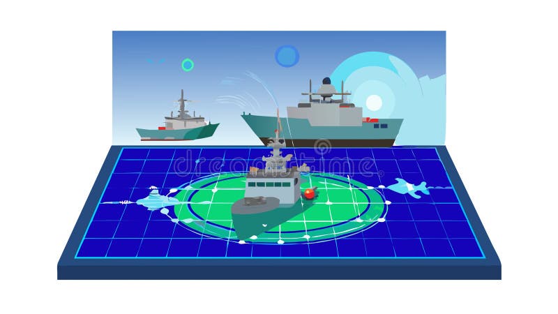 Map Ship Tracking System Vector Interface Stock Illustrations – 4 Map Ship Tracking System ...