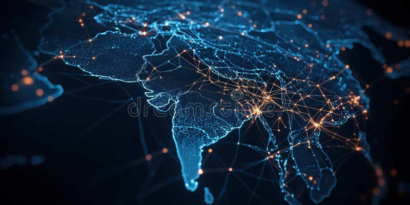 Digital Map Shows Global Network, Connectivity in MENA Region, Saudi ...