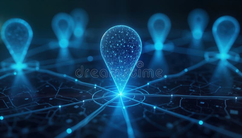 Multiple Location Navigation Pin Icon Stock Illustrations – 205 ...