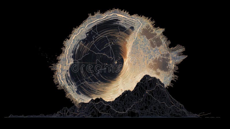 Digital Map Visualizing Earthquakes Epicenter with Intricate Details ...