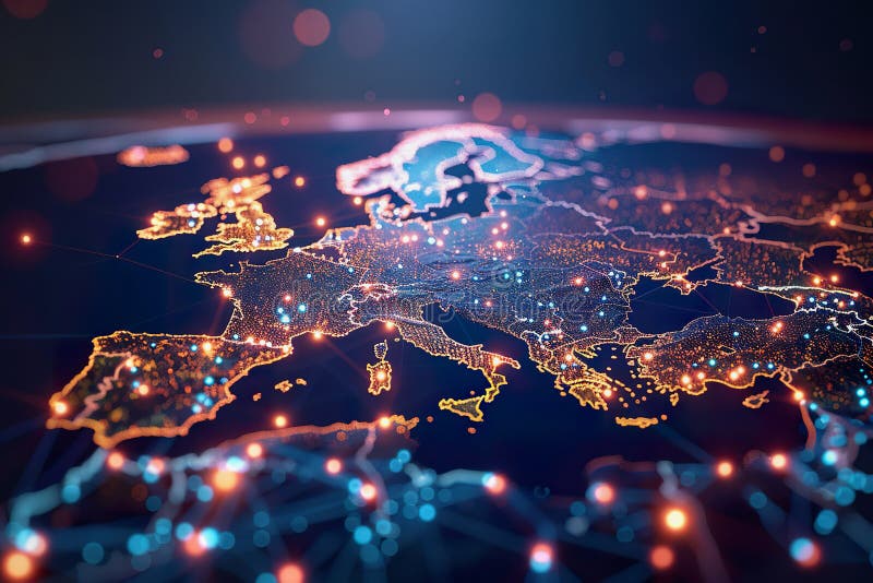 Western Europe Map Cities Stock Photos - Free & Royalty-Free Stock ...