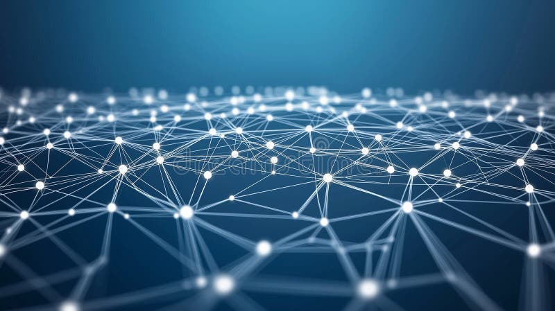 Digital Mapping. a Futuristic Network of Lines and Connections Stock ...