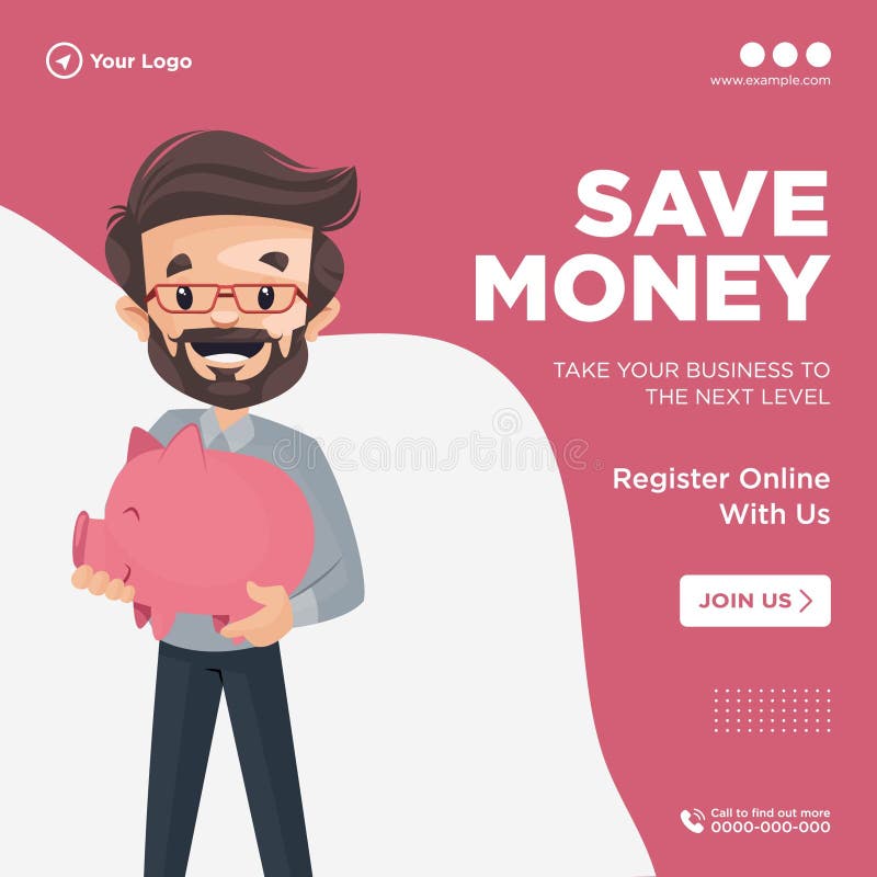Banner Design of Save Money Stock Vector - Illustration of marketing ...
