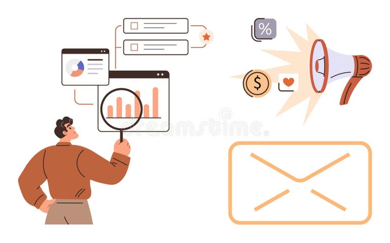 Online Campaign Performance Stock Illustrations – 3,975 Online Campaign ...