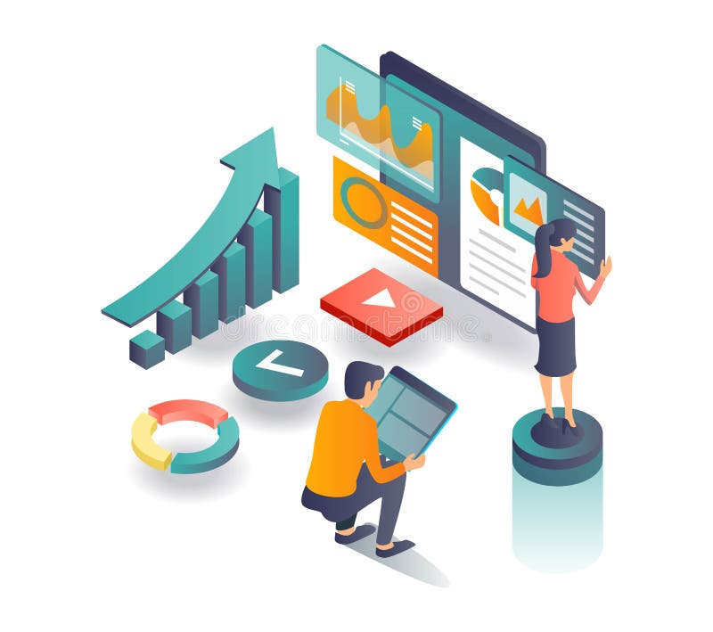 Digital Marketing and Bloger Seo Optimization Strategy Stock Vector ...