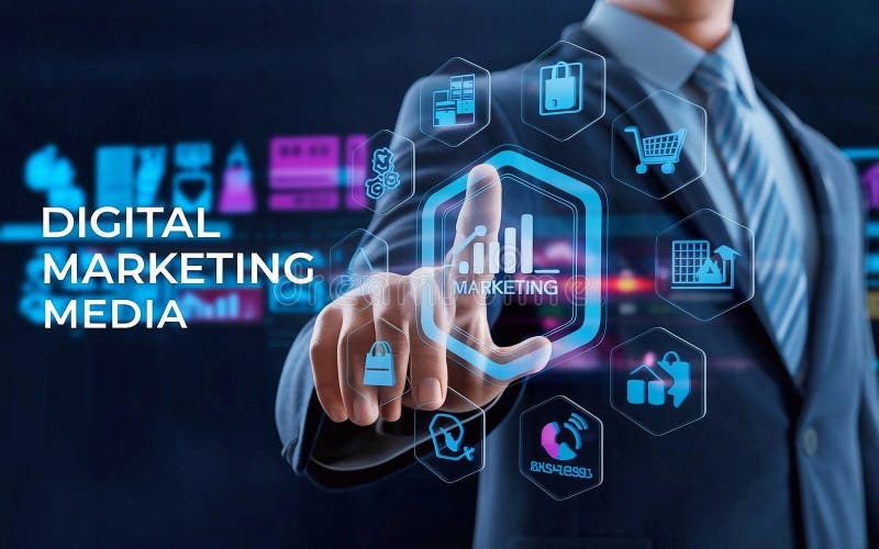 Digital Marketing Business Technology Internet and Network Concept ...