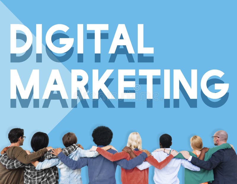 Digital Marketing Commercial Advertisement Social Concept Stock ...