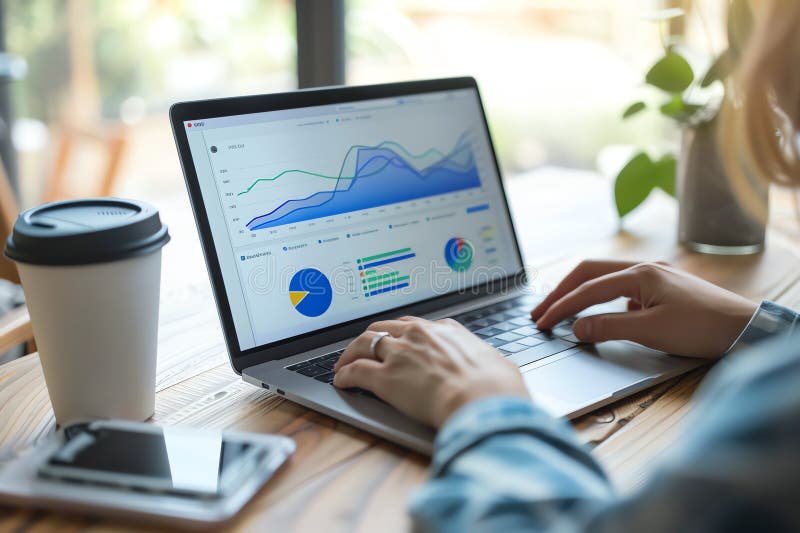 Digital Marketing Data Concept, AI Generated Stock Illustration ...