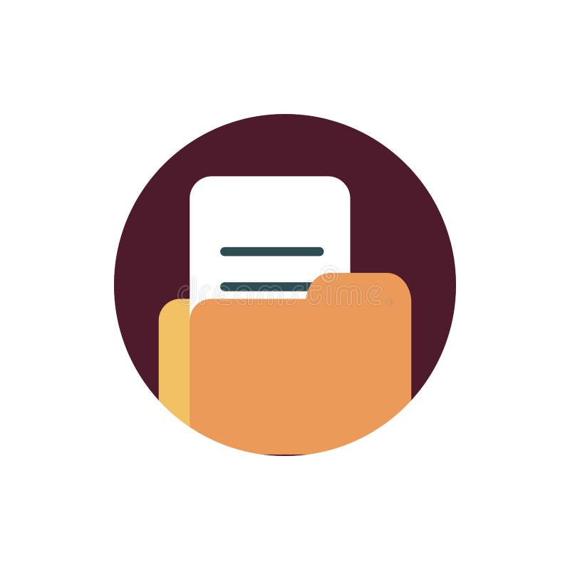 Digital Marketing Folder File Document Archive Stock Vector ...