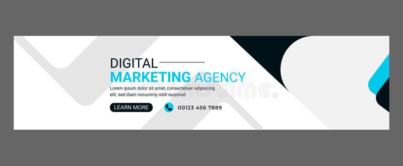 Digital Marketing Linkedin Cover Banner Design Stock Vector - Illustration of design, linkedin ...