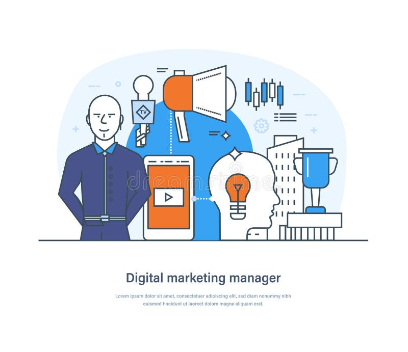 Digital Marketing Manager, Specialist Working on Content Strategy ...
