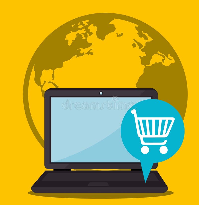 Digital Marketing and Onlines Sales Stock Vector - Illustration of ...