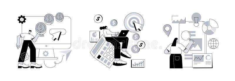 Digital Marketing Plan Abstract Concept Vector Illustrations. Stock ...