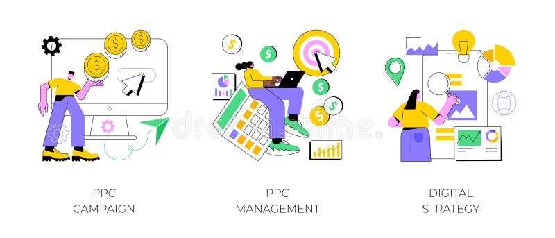 Digital Marketing Plan Abstract Concept Vector Illustrations. Stock ...