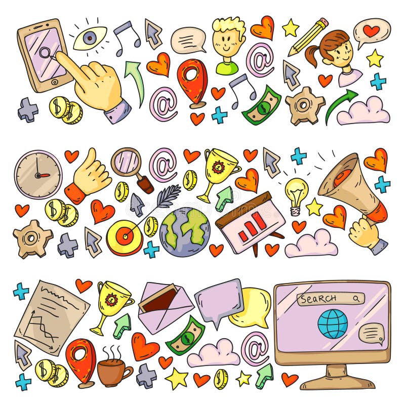 Digital Marketing, Social Media, Communications, Management Stock ...