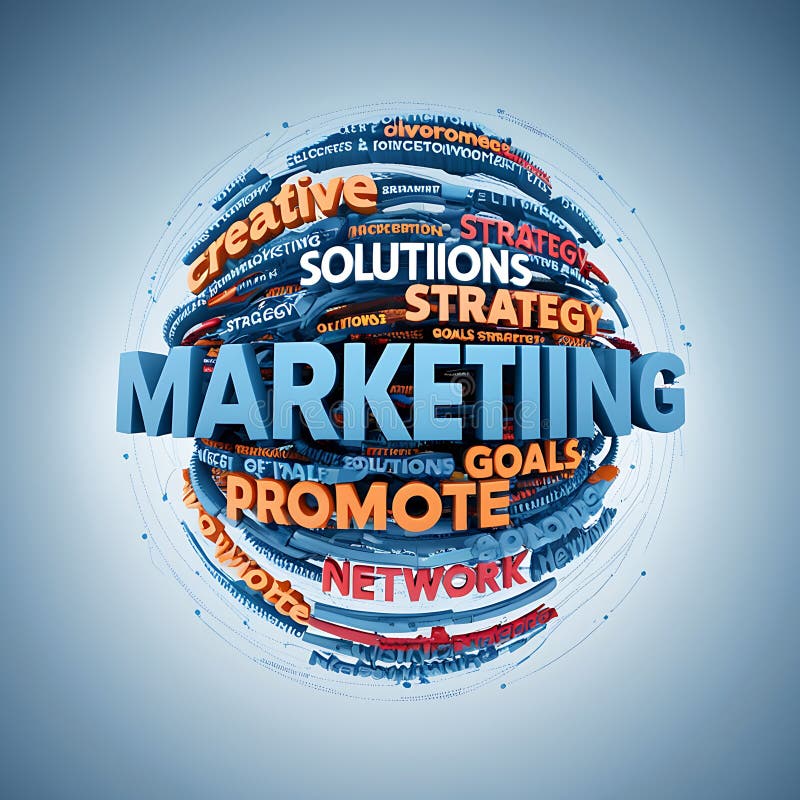 Digital Marketing Success with a Growth Chart Illustration Stock ...