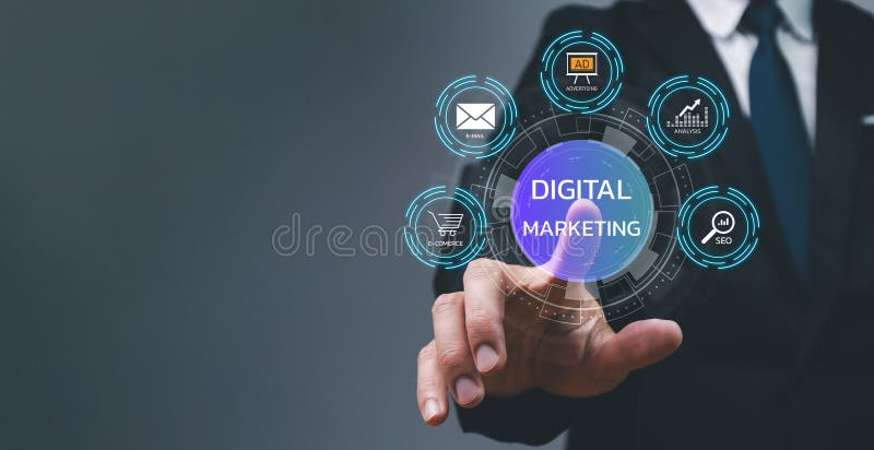 Digital Marketing Technology Concept. Internet. Online. Search Engine ...
