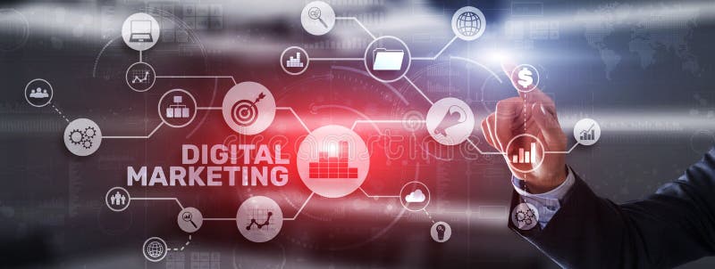 Digital Marketing Technology Concept. Targeted and Interactive ...