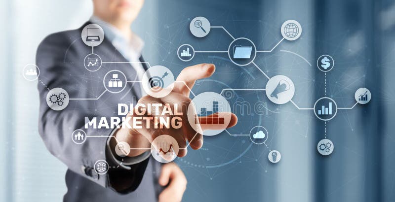 Digital Marketing Technology Concept. Targeted and Interactive ...