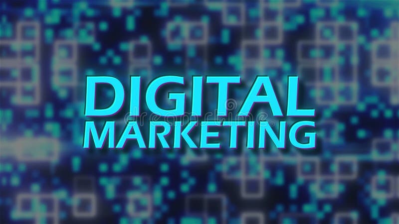 Digital marketing text stock illustration. Illustration of intro ...