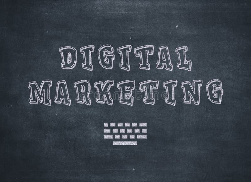 Digital Marketing Text Concept Stock Image - Image of symbol, internet ...