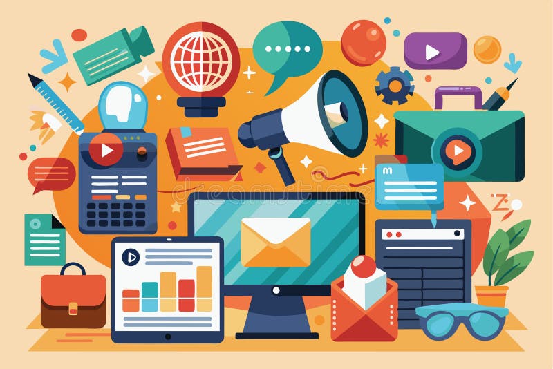 Digital Marketing Tools are Showcased, Including Social Media ...