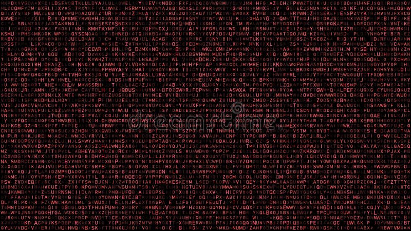 Digital Matrix Alphabet Flow Red Stock Footage - Video of chart ...
