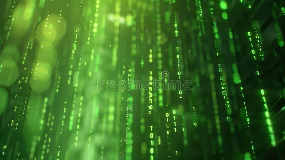 The Digital Matrix Code.AI Generated Image Stock Photo - Image of ...