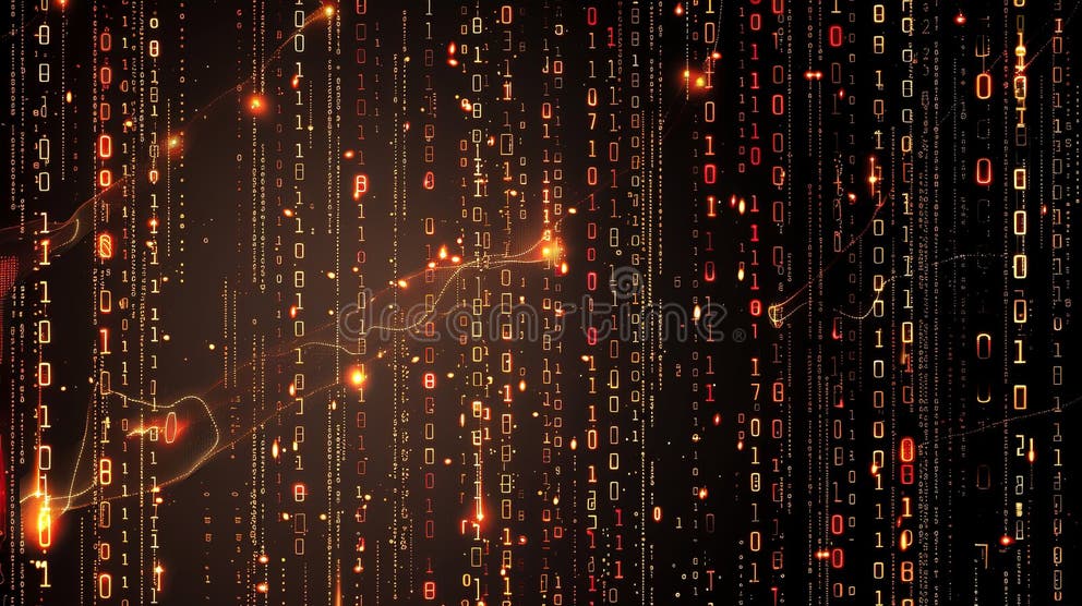 Matrix Binary Code Red Stock Illustrations – 1,649 Matrix Binary Code ...