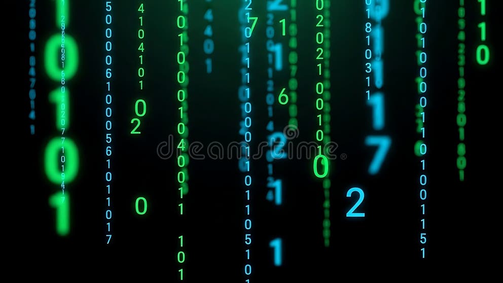 Matrix Code Rain Background Stock Illustrations – 1,787 Matrix Code ...