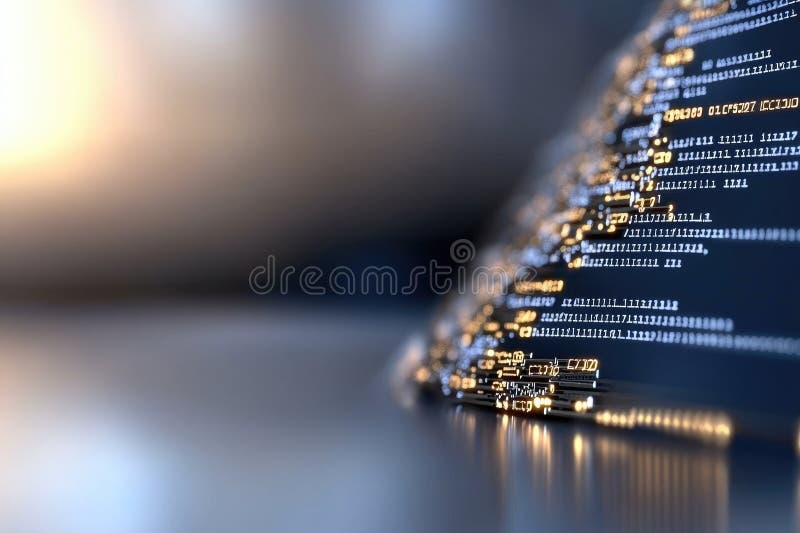Digital Matrix: Creative Wallpaper Displaying Lines of Computer Code ...