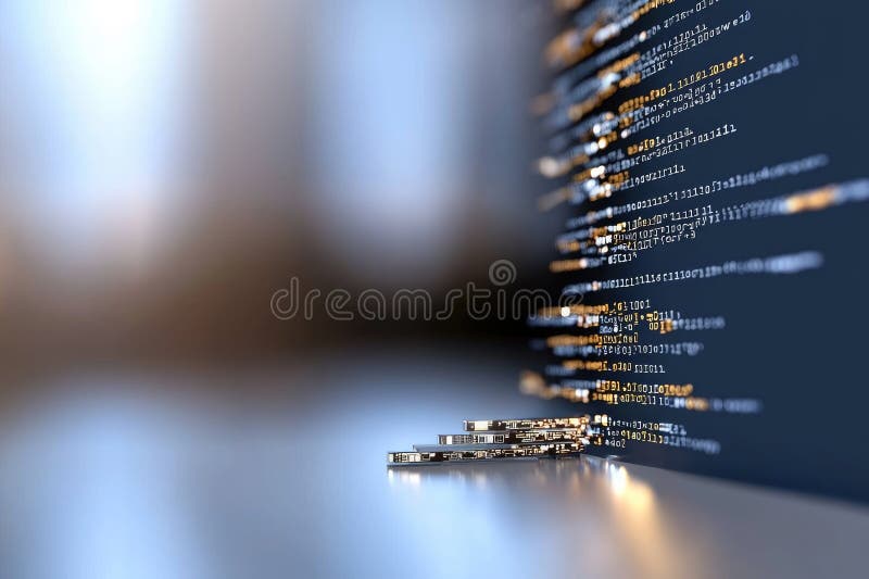 Digital Matrix: Creative Wallpaper Displaying Lines of Computer Code ...