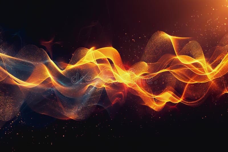 Digital Matrix Data Waveform on Music Dynamic Wave Abstract Concept ...