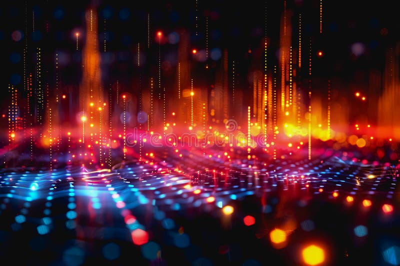 Digital Matrix Data Waveform on Music Dynamic Wave Abstract Concept ... Digital Matrix Data Waveform on Music Dynamic Wave Abstract Concept ...