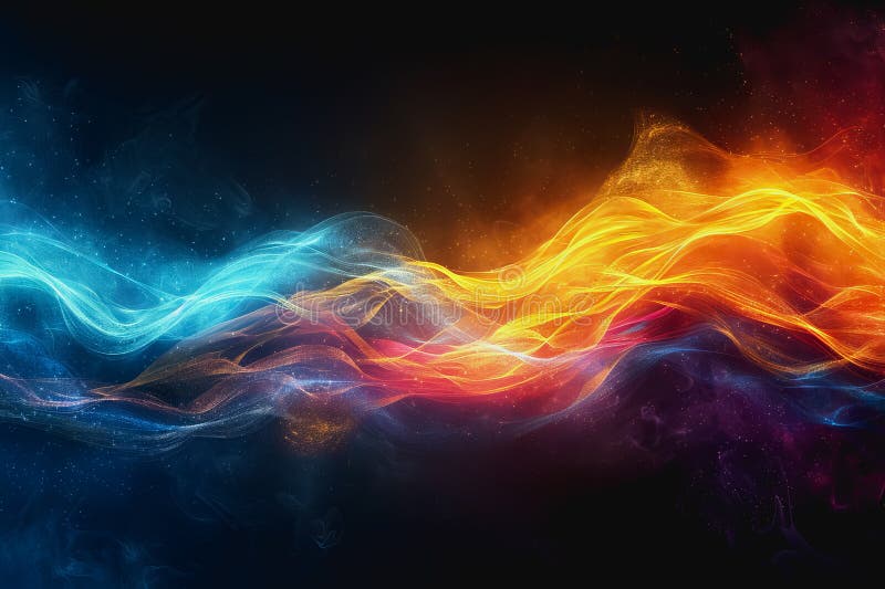 Digital Matrix Data Waveform on Music Dynamic Wave Abstract Concept ...