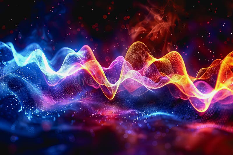 Digital Matrix Data Waveform on Music Dynamic Wave Abstract Concept ... Digital Matrix Data Waveform on Music Dynamic Wave Abstract Concept ...