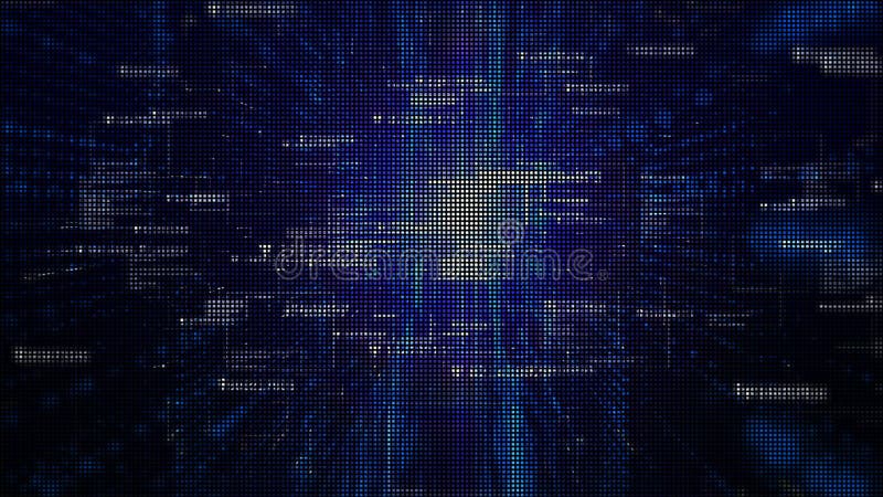 Digital Matrix Particles and Light Abstract Background. Motion Graphics ...