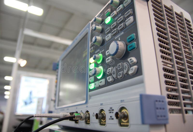 Digital measure unit. stock photo. Image of cable, resistance - 24312622