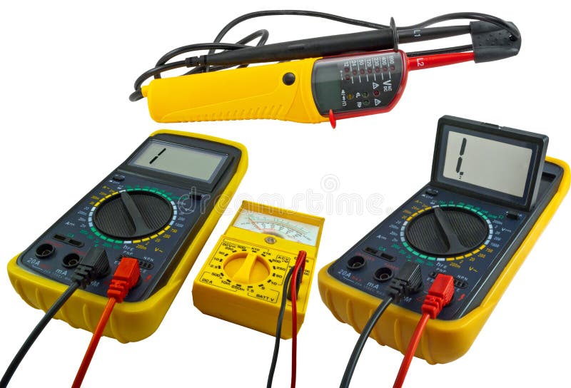 Digital measuring devices stock photo. Image of electricity - 17254646