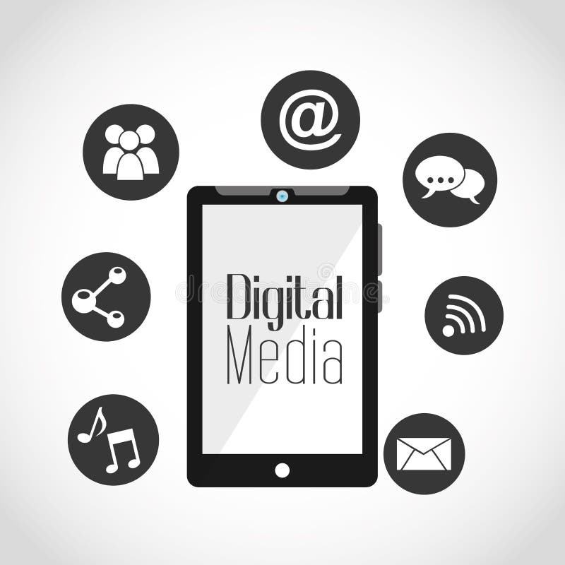 Digital media design stock illustration. Illustration of modern - 65267115