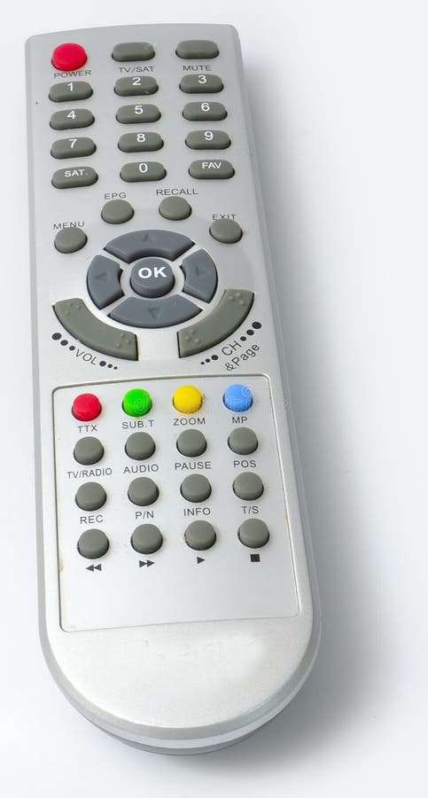 Digital Media Receiver Remote Control from Front Stock Image - Image of ...