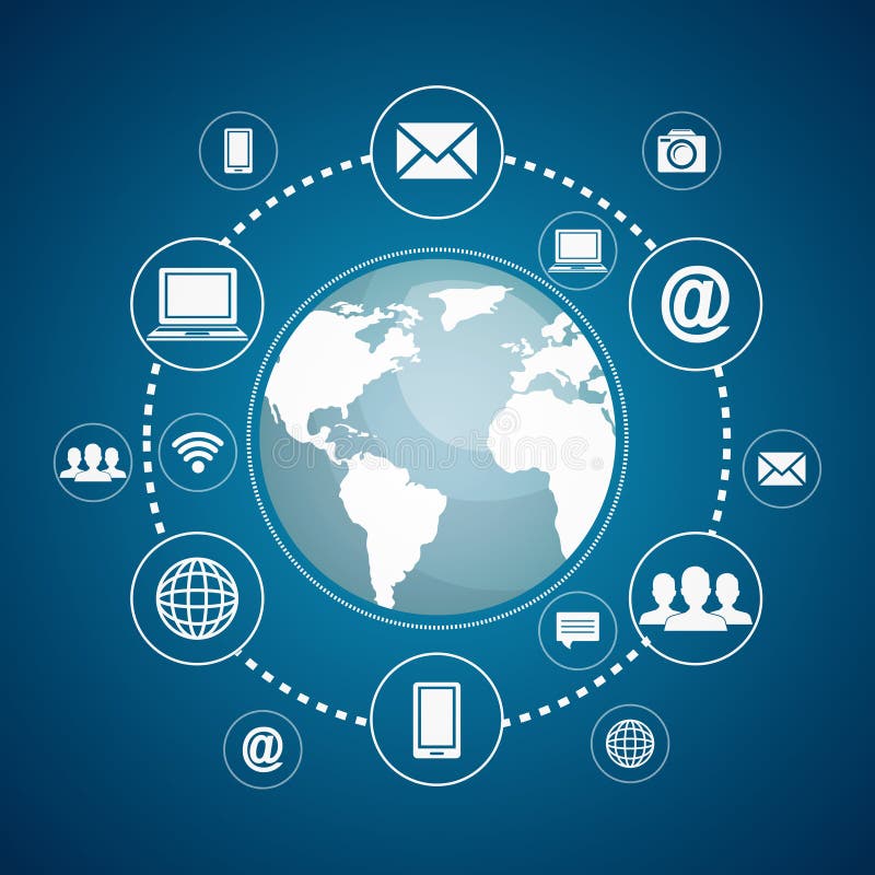 Digital Media and Technology Design Stock Vector - Illustration of ...