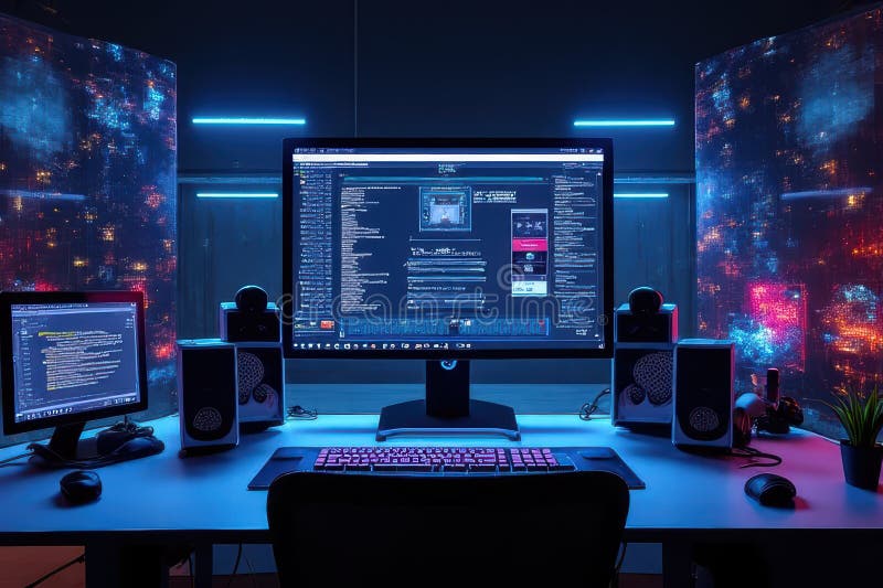 Digital Media Tools - an in-Depth Analysis Stock Illustration ...