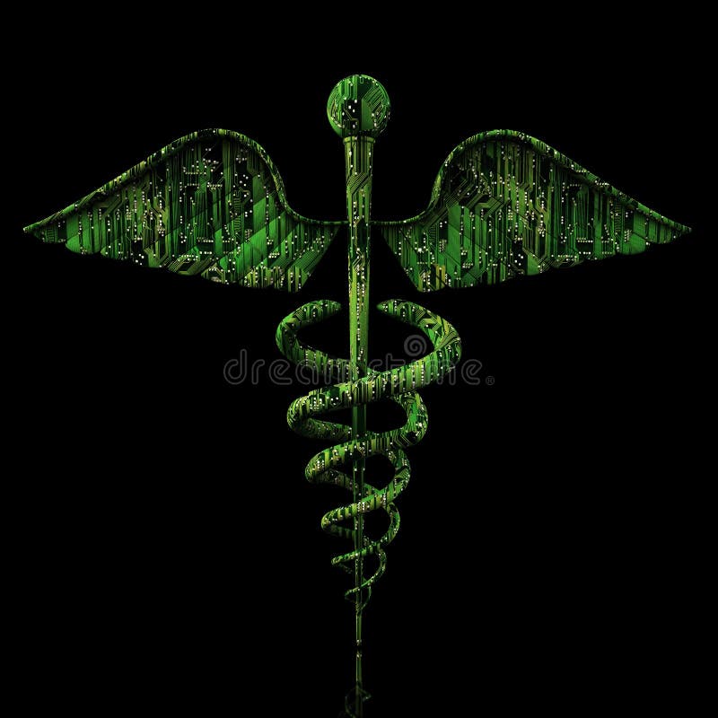 Medical caduceus logo stock vector. Illustration of glitter - 86371680