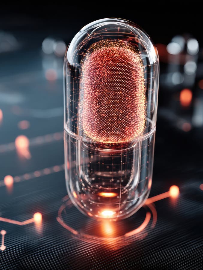 Rotating Digital Medical Hologram Demonstrating a Capsule Structure ...