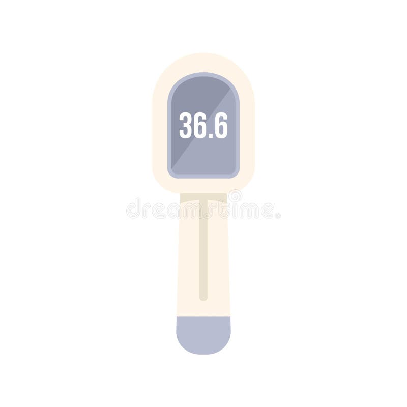 Digital Medical Thermometer Showing Normal Temperature Icon Stock ...
