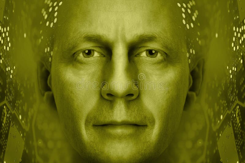 Men and digital. Toned. stock illustration. Illustration of business ...